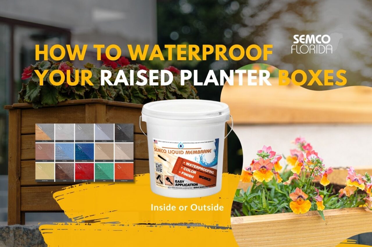 How To Waterproof A Raised Wooden Planter Box, Waterproofing Membrane Guide